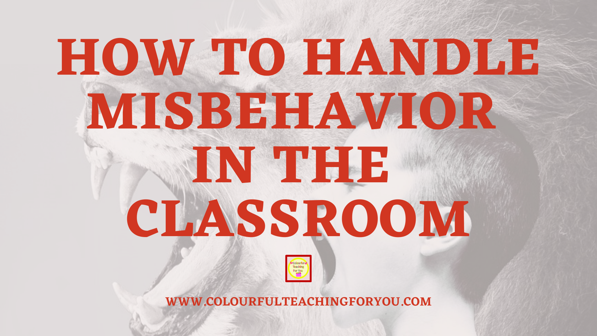 How to Handle Misbehavior in the Classroom - Colourful Teaching For You